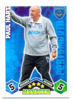 2009-2010 TOPPS MATCH ATTAX Club Manager - Portsmouth F C - Paul Hart ...