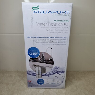 Aquaport Deluxe Collection 2 Stage Quick Connect Water Filter Kit ...