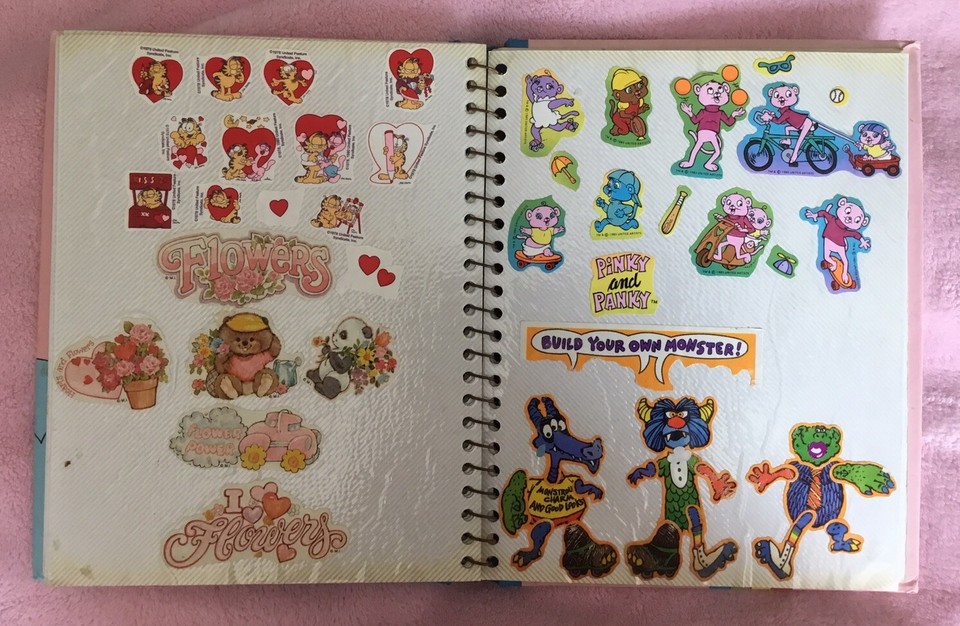 Vintage 1980s Sticker Album Collection with stickers | eBay