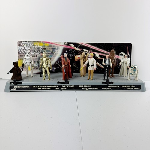 Vintage STAR WARS First 12 Action Figure Set with Stand 1970s Original ...