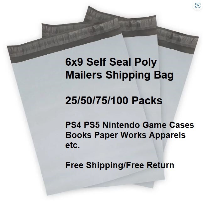 6x9 Poly Shipping Mailers Poly Bags Shipping Bags Self Sealed Plastic ...