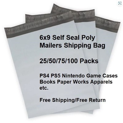 6x9 Poly Shipping Mailers Poly Bags Shipping Bags Self Sealed Plastic ...