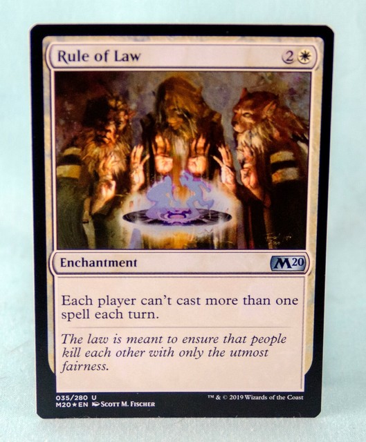 Rule of Law Foil Uncommon MTG Core Set 2020 | eBay