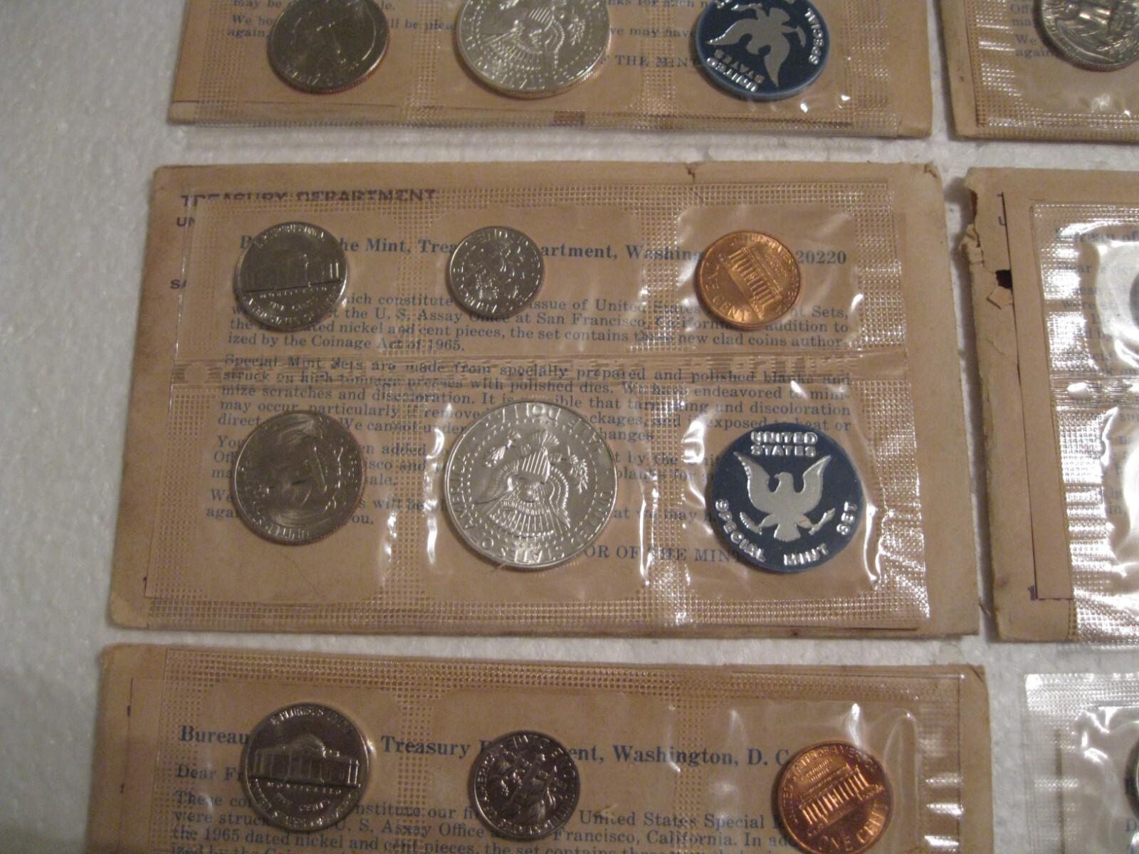U.S. Treasury Dept. (7) Special mints sets1965 ucl. | eBay