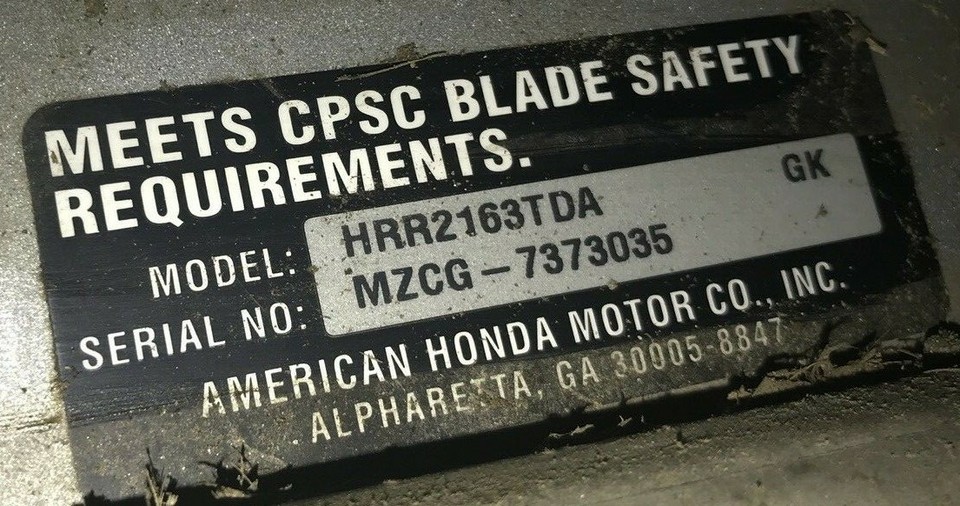 PARTS LOT For Honda HRR2163TDA {B2} | eBay