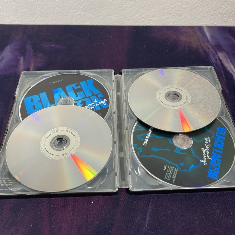Black Lagoon The Second Barrage DVD Steelbook 4 Disc 2009 LN | eBay