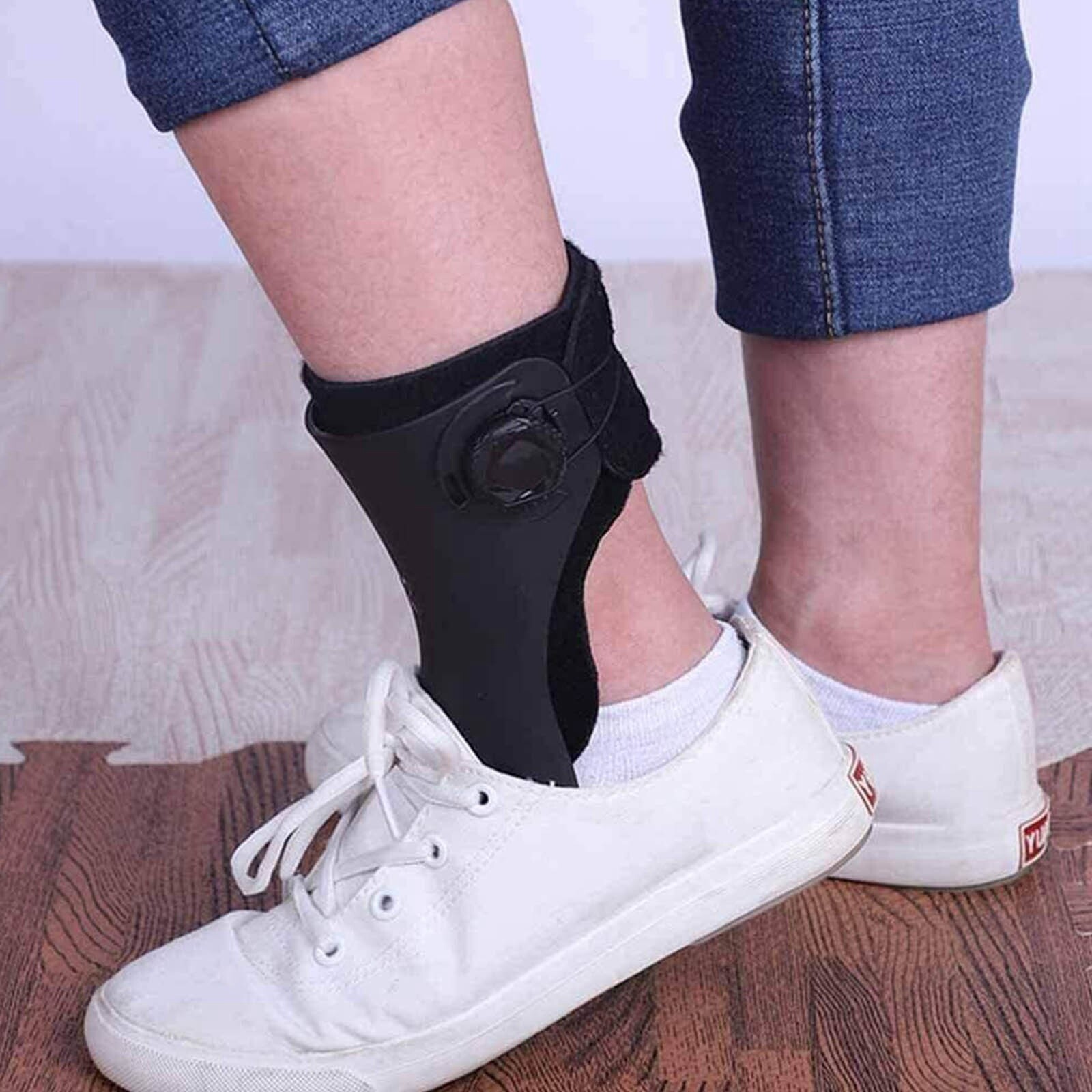 Adjustable AFO Ankle Orthosis Splint Improved Walking Gait Foot Drop ...