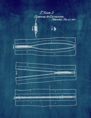 Zipper Patent Print Midnight | eBay