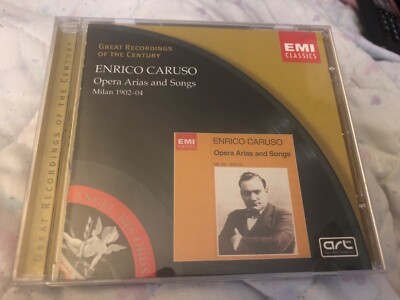 LIKE NEW CD ENRICO CARUSO OPERA ARIAS AND SONGS MILAN 1902-04 EMI ...