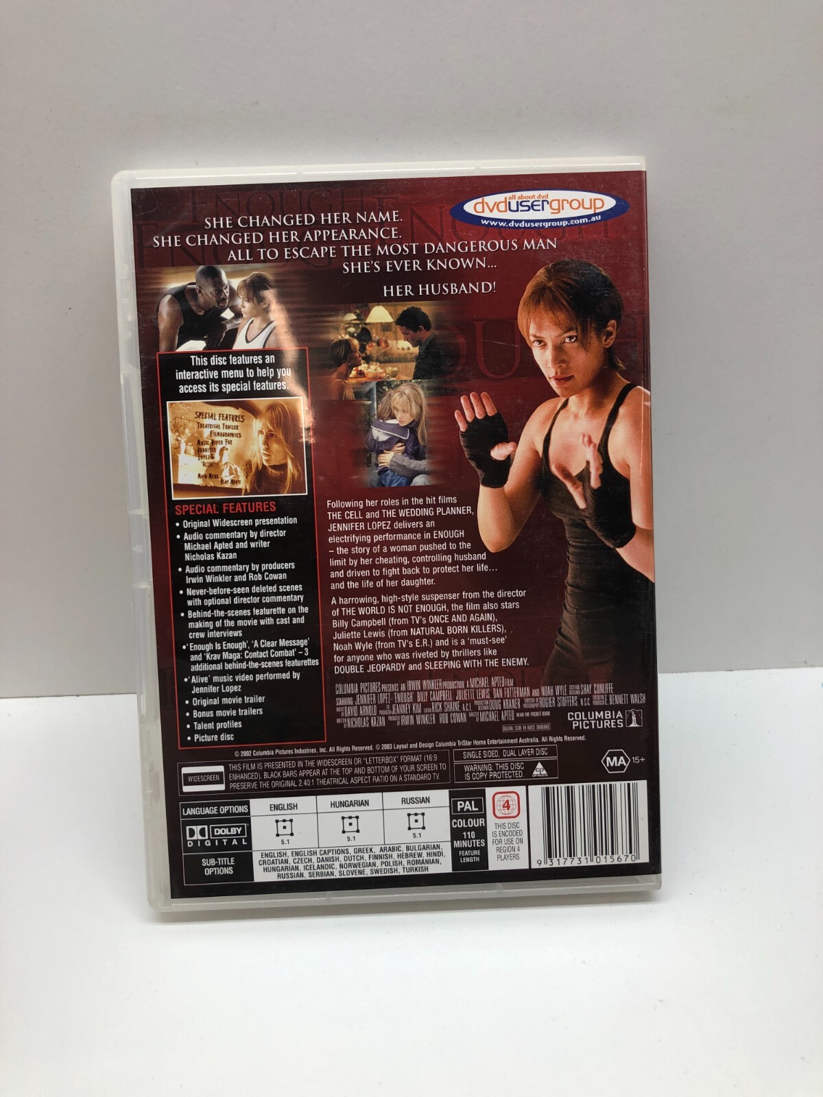 Enough (DVD, 2002) Very Good Condition Region 4 9317731015670 | eBay