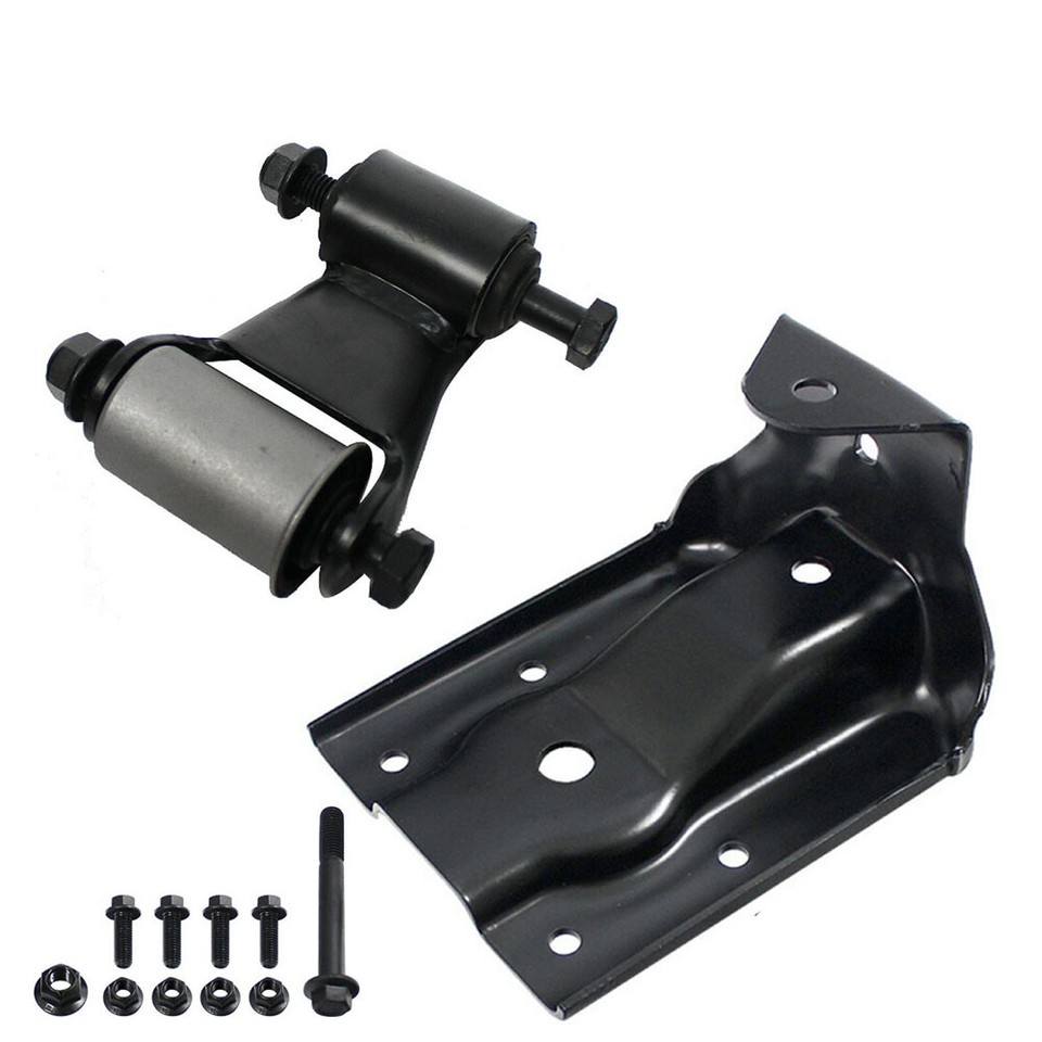 Rear Leaf Spring Hanger Bracket and Shackle Kit For Chevy Silverado GMC ...