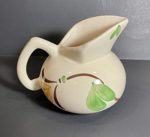 Vintage PURINTON SLIP WARE Pottery Ivy Yellow Blossom Kent Jug Pitcher ...