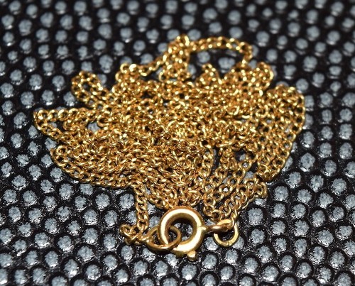 18KT 23" CHAIN NECKLACE 4.5 Grams | eBay