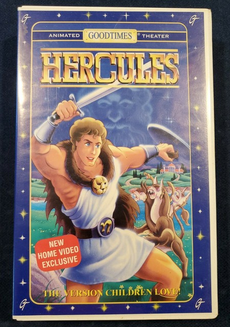Goodtimes VHS Hercules Animated Theater RARE 1995 The Version Children ...