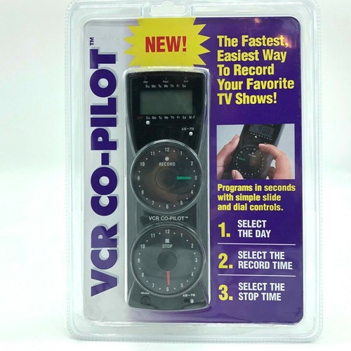 VCR Co-Pilot Remote Control TV Show Programmer Record Program Shows NEW ...
