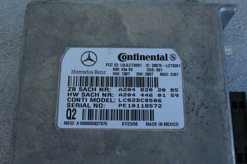 W211 W221 R230 Mercedes Tele Aid Phone Bluetooth Control Unit Module E ...