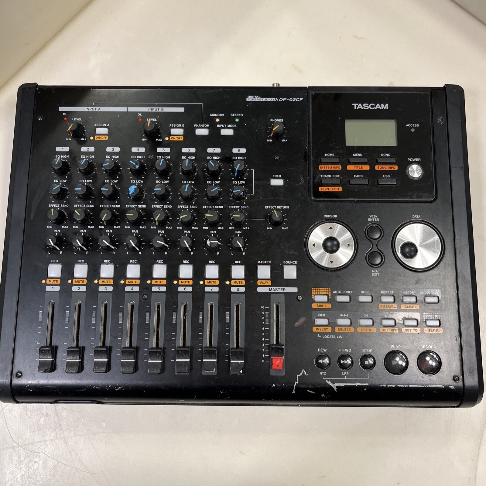TASCAM DP-02CF Digital Portastudio Recorder Black 8-Track Mixer | eBay