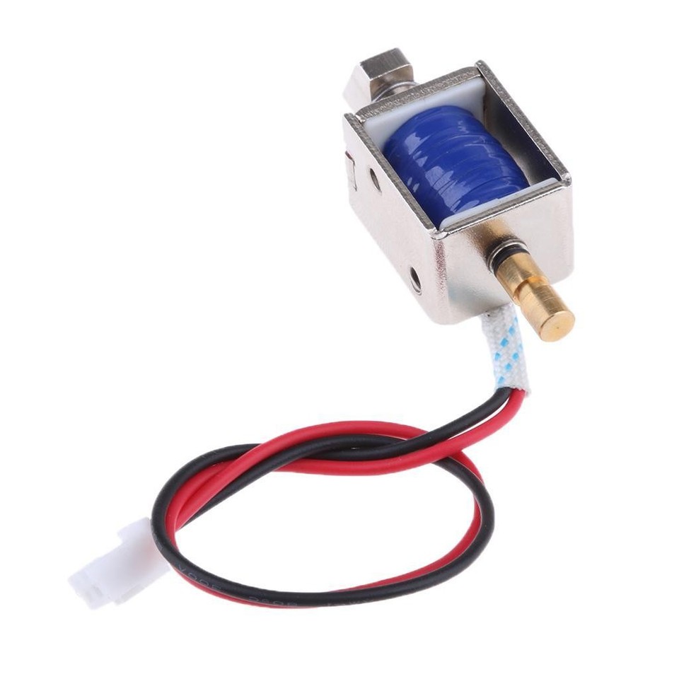 12V 0.43A Mini Electric Bolt Solenoid Lock for Doors Gates Cabinet ...