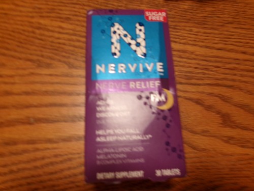 1 box - Nervive Nerve Relief PM for Aches, Weakness & Discomfort (30 ...