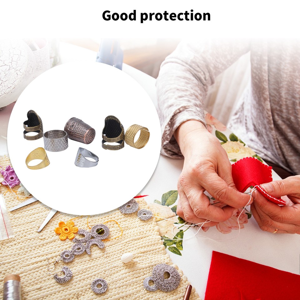 High-Quality Metal Finger Protector Thimble for Knitting & Quilting ...