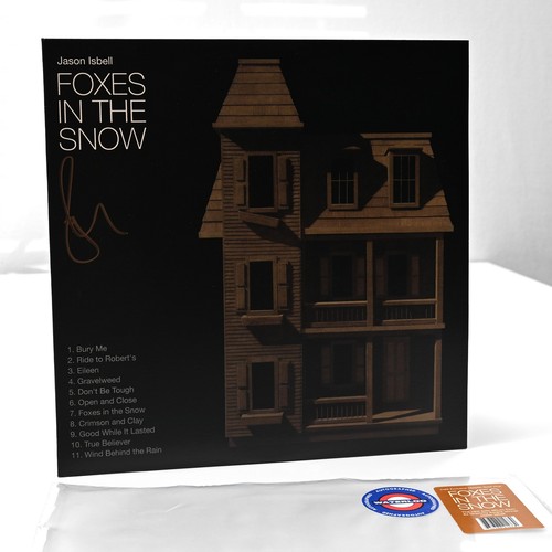 Jason Isbell, Foxes in the Snow, Autographed Metallic Gold Vinyl Mint ...