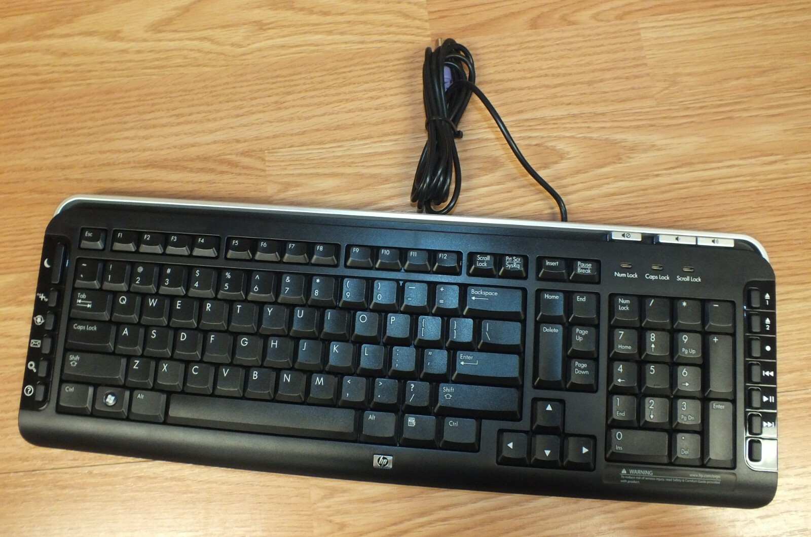 Genuine HP (KB-0630) Black PS/2 Wired Multimedia Computer Keyboard Only ...
