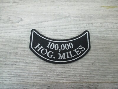 HARLEY DAVIDSON OWNERS GROUP HOG 100,000 MILES JACKET VEST PATCH | eBay
