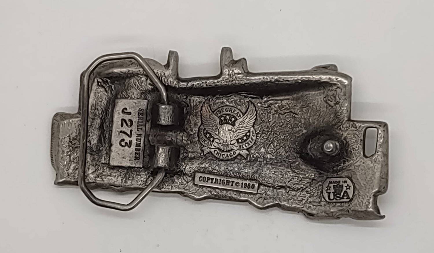 Vintage Diesel Locomotive Belt Buckle - Gem