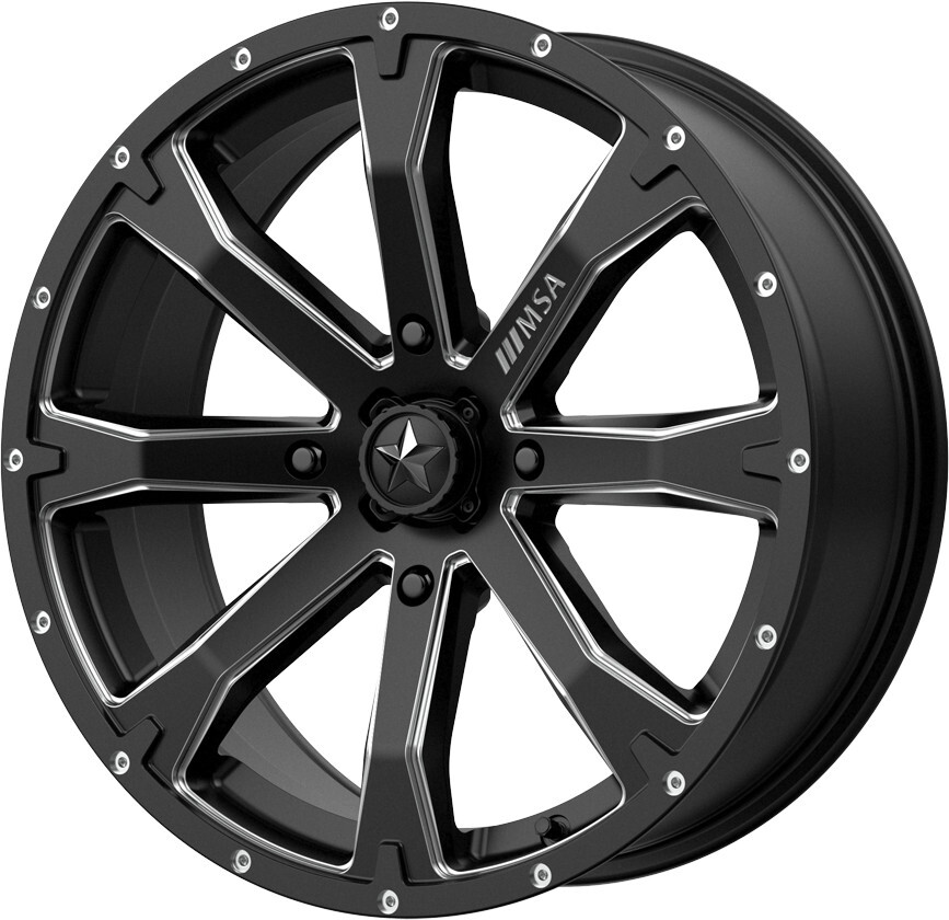 Kit 4 System 3 XT400 Tires 30x10-15 on MSA M42 Bounty Matte Black ...