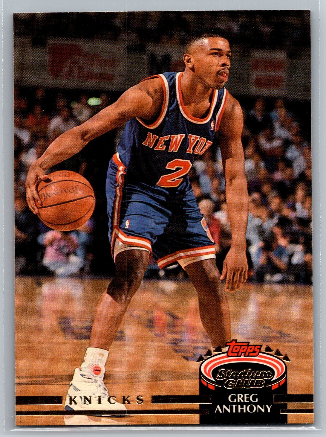 Greg Anthony 1992-93 Stadium Club BASKETBALL #2 New York Knicks | eBay