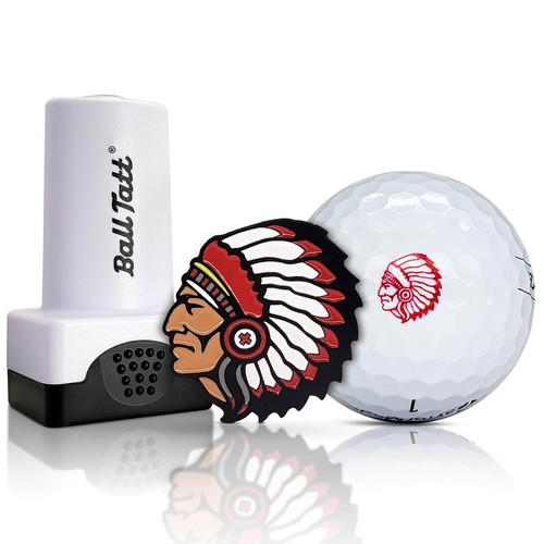 Ball Tatt - Indian Chief Golf Ball Stamp Self-Inking with XL Metal Ball ...