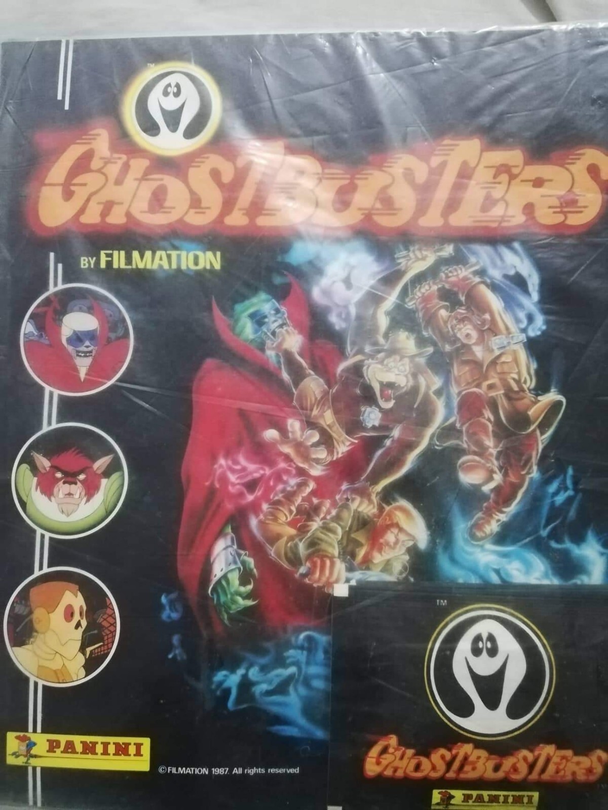 Ghostbusters Filmation panini 1987 empty album without packs | eBay