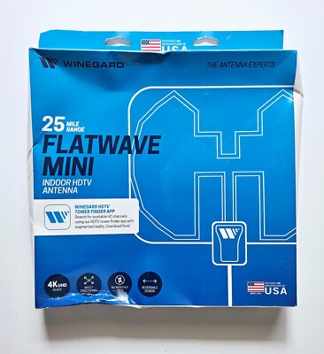 Winegard FlatWave Mini 25 Mile Range Indoor HDTV Antenna FL4000S | eBay