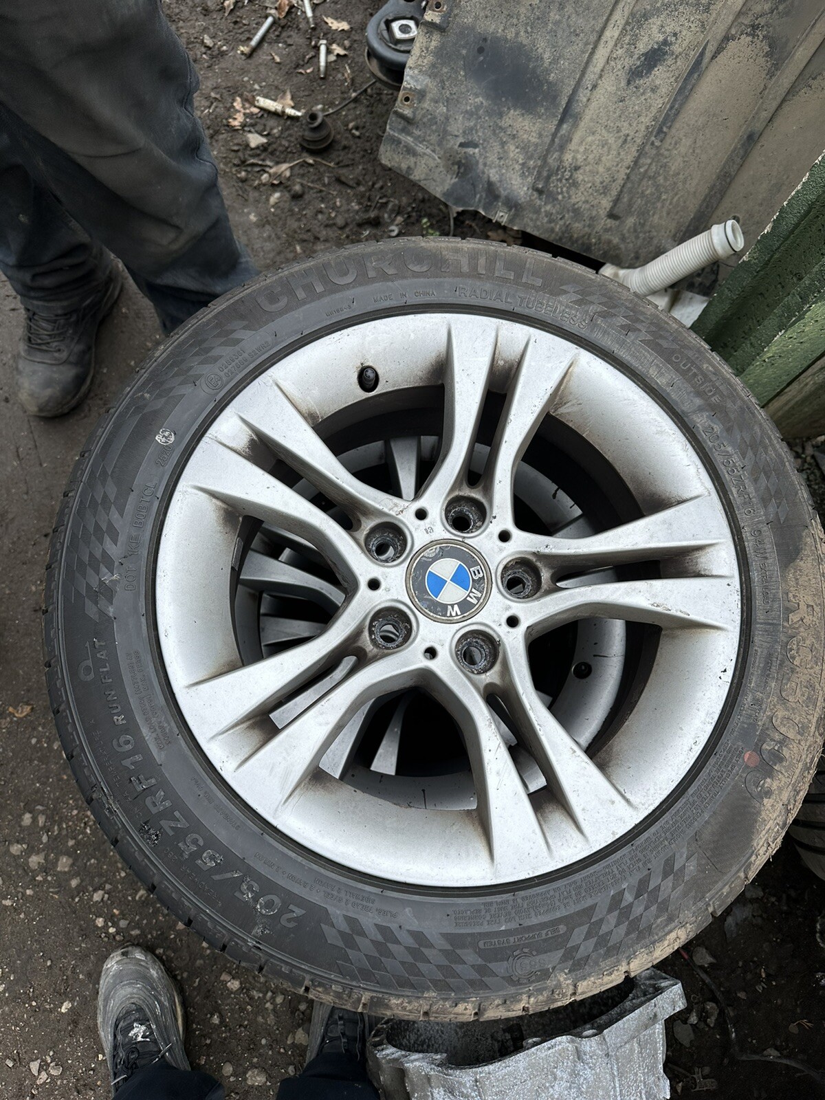 BMW 3 Series 4 E90 E91 Alloy Wheel Rim 16" Double Spoke 6780907 runflat ...