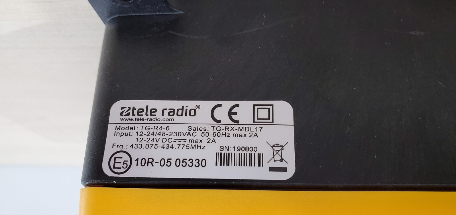 Tele Radio TG-R4-6 Tiger G2 Empfänger 433 MHz 69 Kanäle, 17 ...