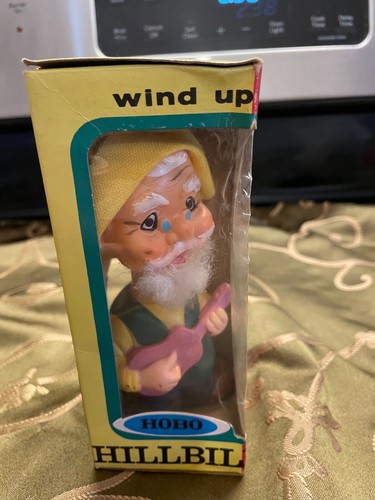1950s Happy Hillbilly Hobo Wind-Up Toy Alps Japan Working w/ Box mint ...