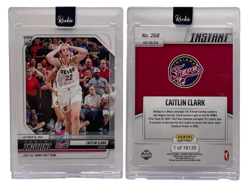 2024 Panini Instant WNBA #268 Caitlin Clark Indiana Fever ROOKIE CARD ...