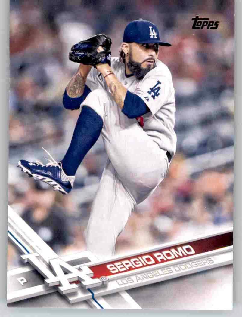 2017 Topps Series 2 Sergio Romo Base Card MLB PWE Set Break Dodgers ...