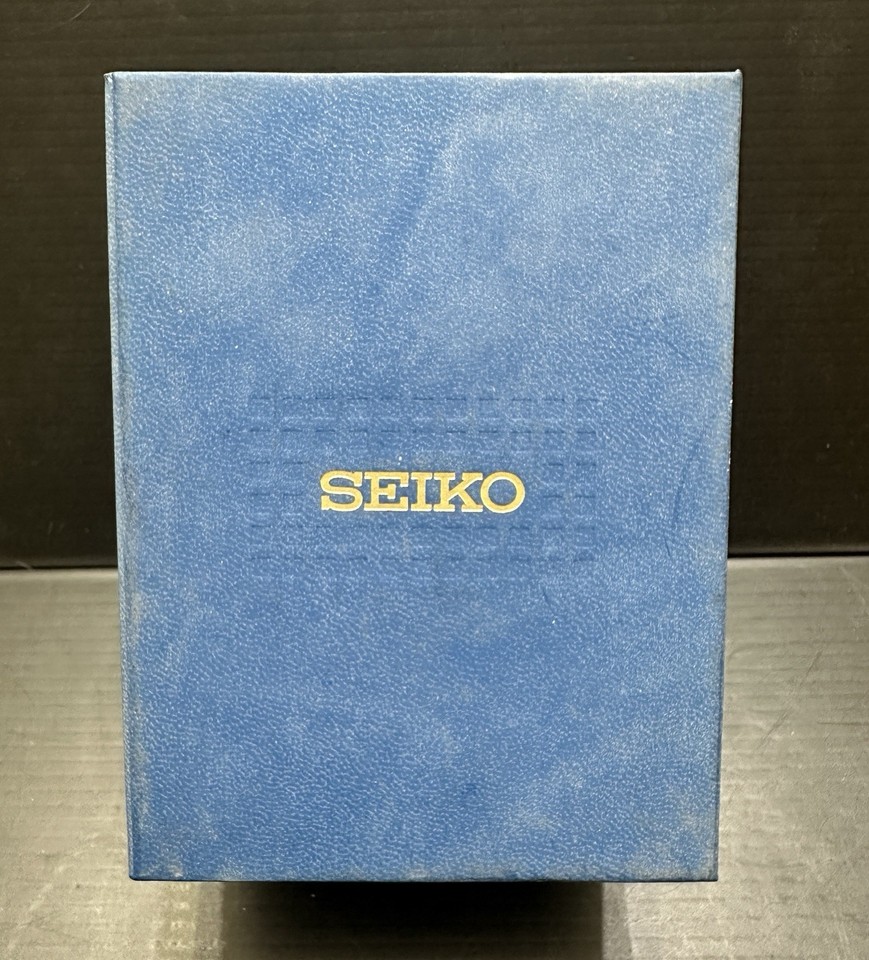 SEIKO Watch Blue Presentation Box Only With Pillow and Manual | eBay