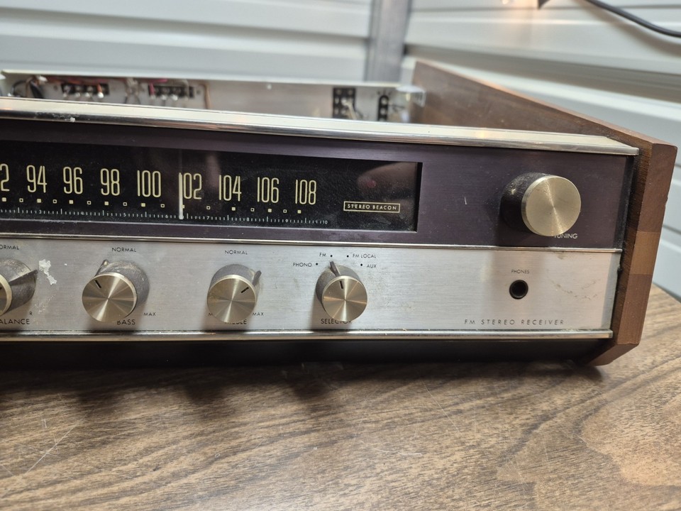 Fisher 120 AM FM Receiver Turntable Phonograph Record Player Stereo ...