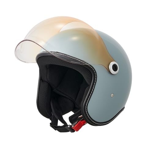 Marushin MCJ6 BUBBLE RIDER Motorcycle Helmet for Men Classic Blue Size ...