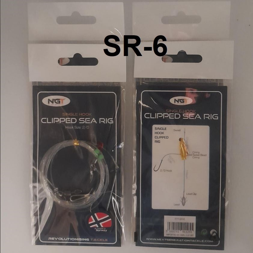 Sea Fishing Rigs Hooks Pennel, Pulley, Flapper, Clipped 2/0 NGT Cod ...