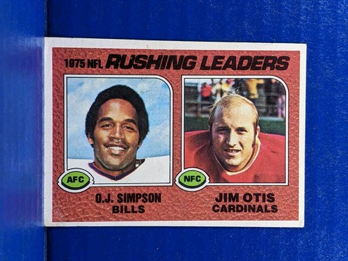 1976 Topps NFL Rushing Leaders O.J. Simpson/Jim Otis #203 | eBay