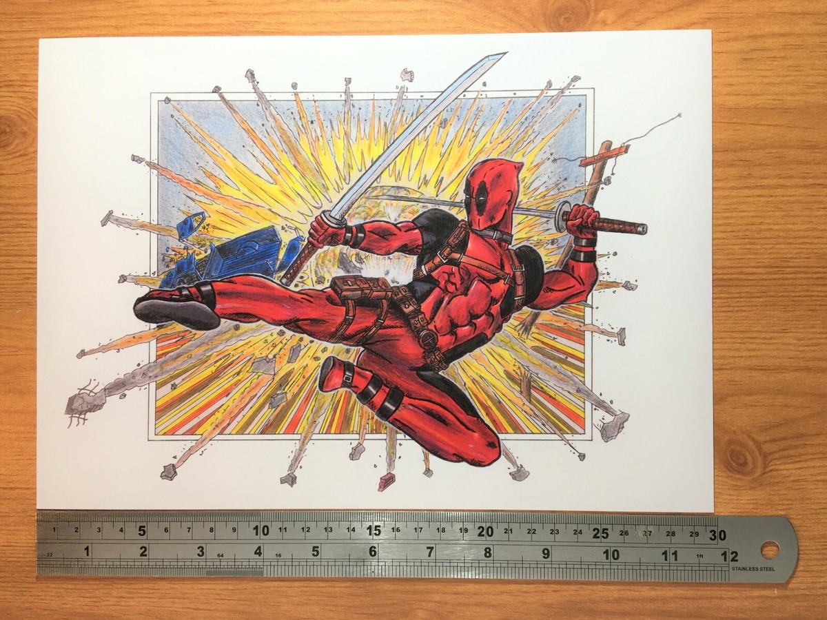 Deadpool Tekening Deadpool Coloring Page And Tracing Page