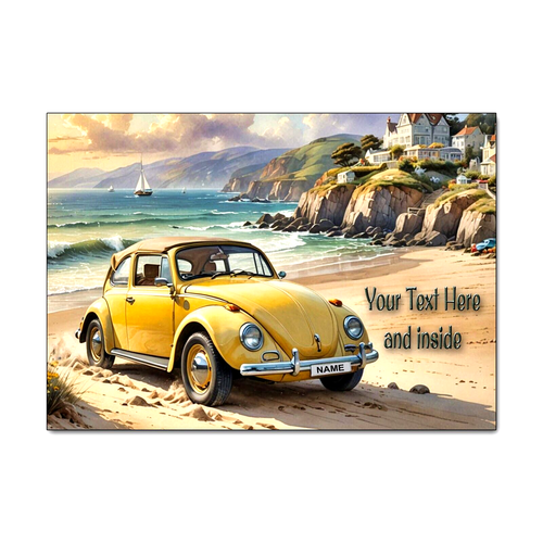 Personalised Classic VW Beetle Birthday, Fathers Day or Any Occasion ...