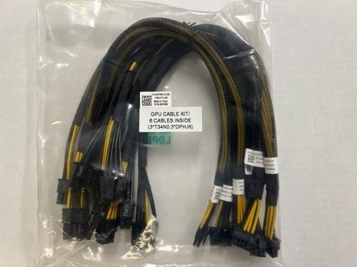 Dell R750 GPU Cable Kit - 6 cables total. T340NO x 3 + DPHJ8 x 3 *Not ...