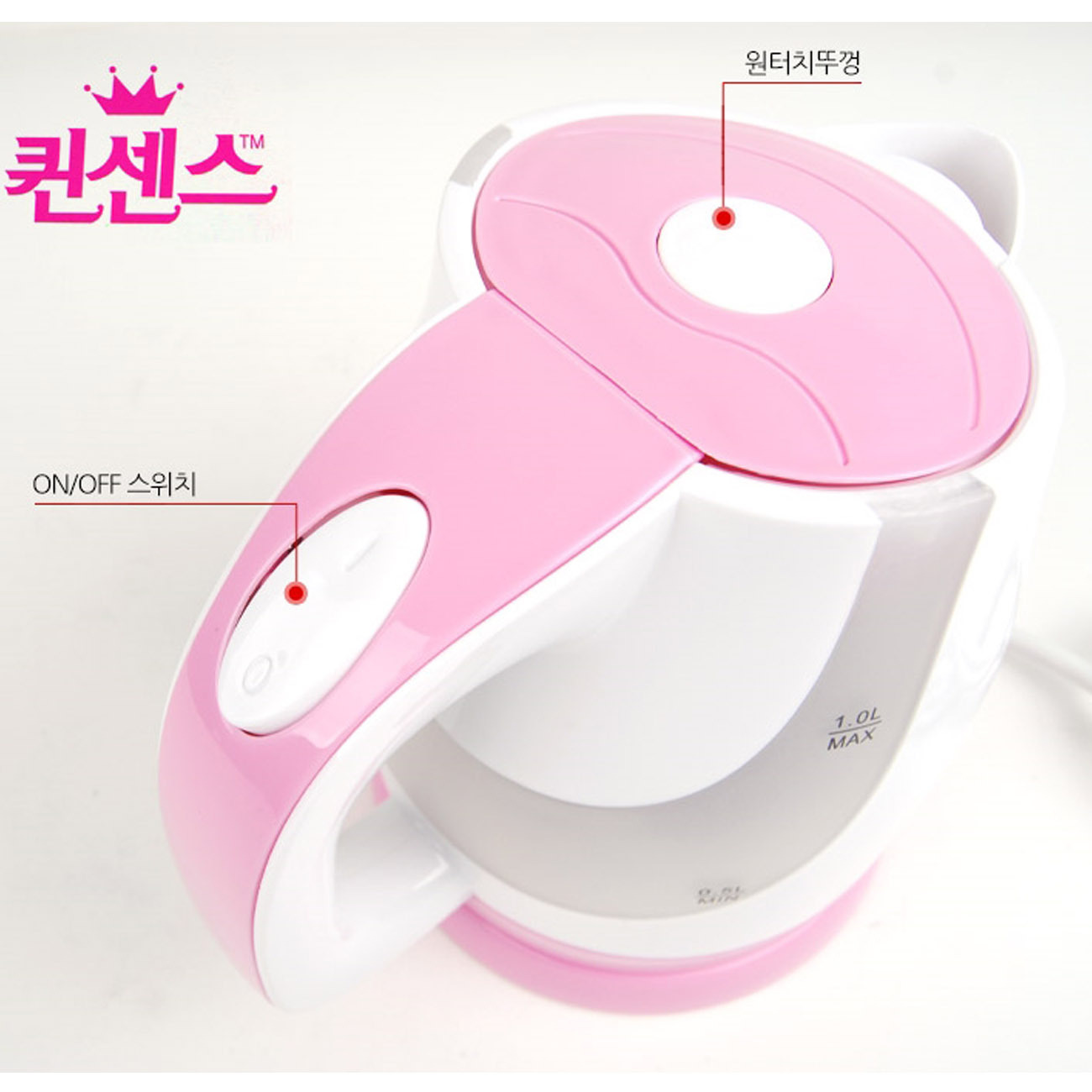 Queen Sense Electric Water Kettle 1.0L Hot Coffee Maker Teapot ...