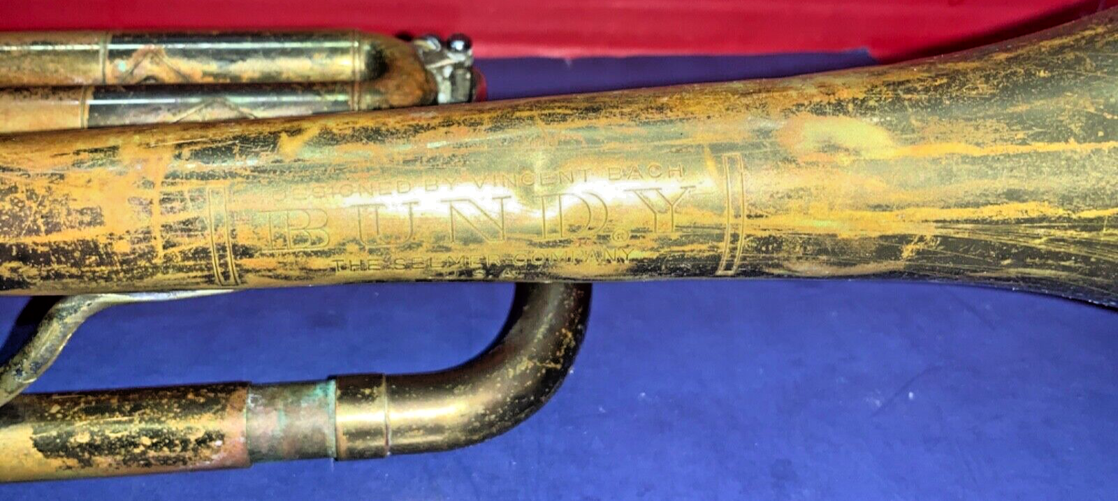 Vintage Bundy Trumpet by Selmer Co Designed by Vincent Bach w/ Case ...