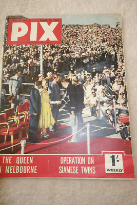 PIX MAGAZINE - MARCH 13 1954 - THE QUEEN IN MELBOURNE | eBay Australia