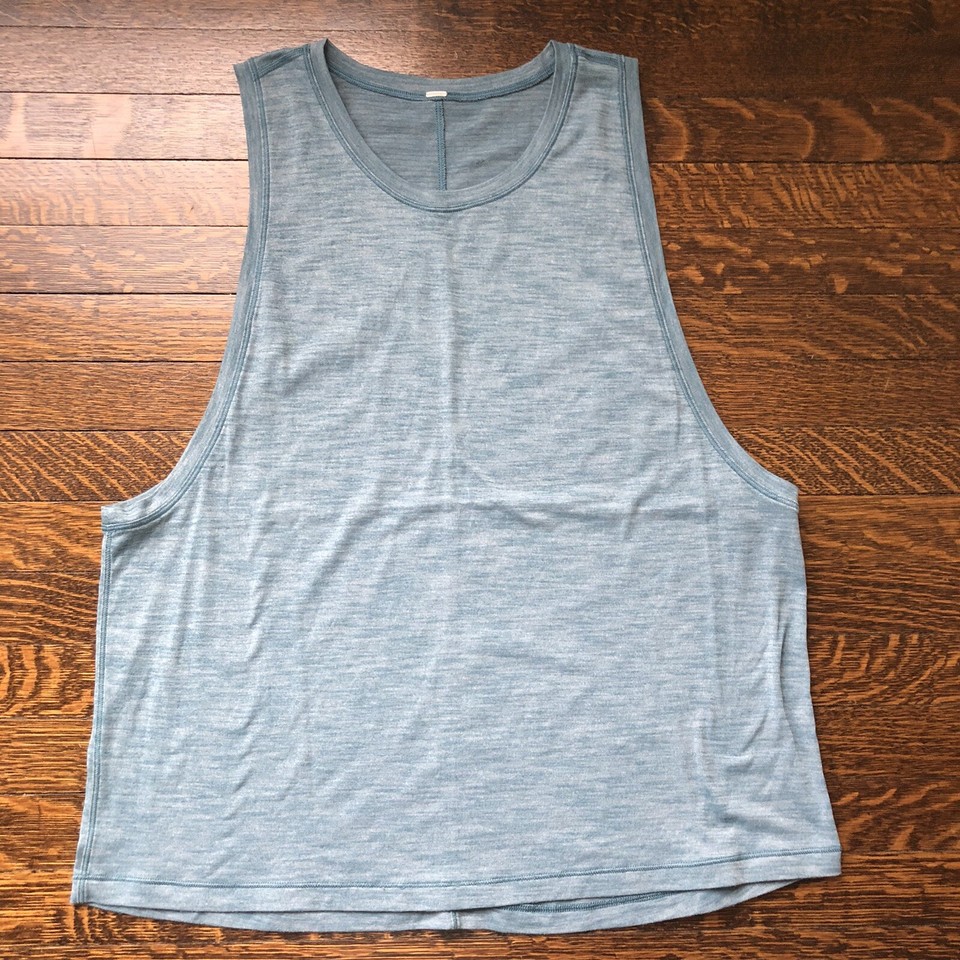 EUC Lululemon Cardio Squad Muscle Tank Heathered Teal 10 | eBay
